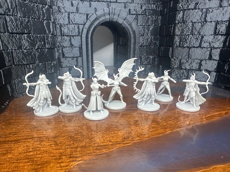 Tiefling Miniature Collection Complete Set of 54 Dnd 3D Printed Resin ...