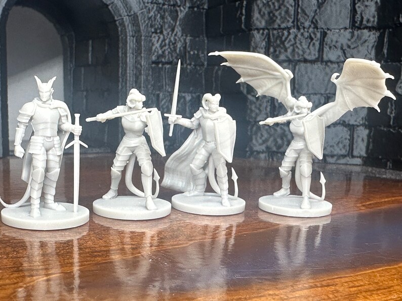 Tiefling Miniature Collection Complete Set of 54 Dnd 3D Printed Resin ...