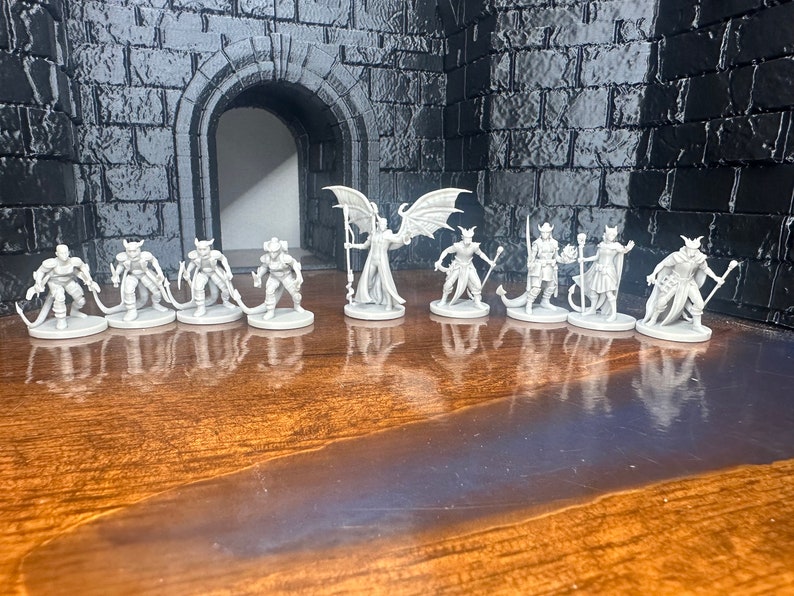 Tiefling Miniature Collection Complete Set of 54 Dnd 3D Printed Resin ...