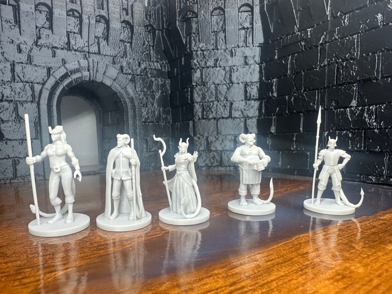 Tiefling Miniature Collection Complete Set of 54 Dnd 3D Printed Resin ...