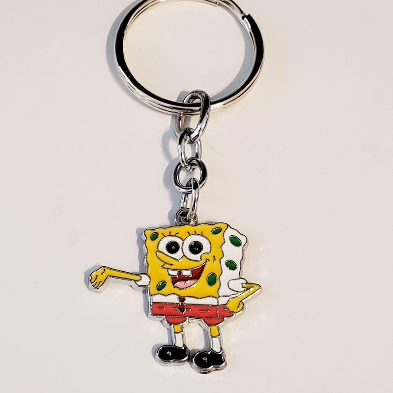 Spongebob Keychain - Etsy