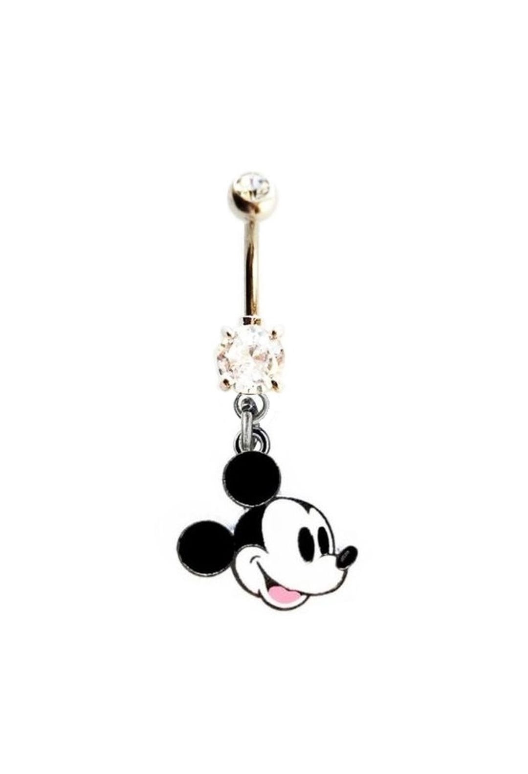 MICKEY MOUSE Navel Belly Button Ring Body Jewelry Piercing Minnie ...