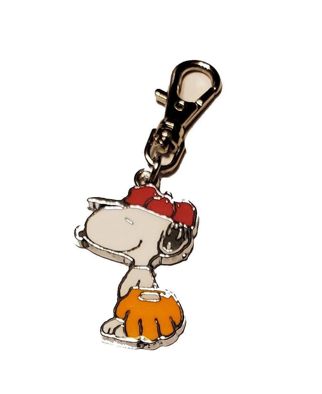 SNOOPY Charm BASEBALL SOFTBALL Peanuts Zipper Pull for a Bag Purse ...