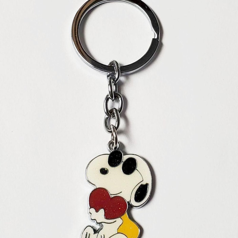 Snoopy Keychain - Etsy