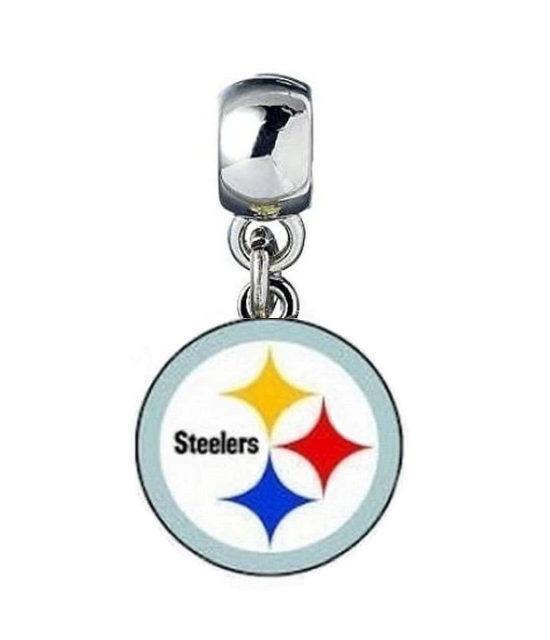 PITTSBURGH STEELERS Charm Add on Slider Pendant for Bracelets Necklaces ...