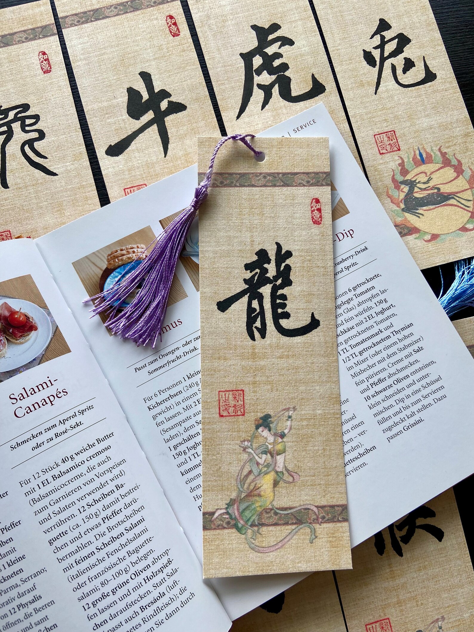 Personalized Handwritten Calligraphy Chinese Zodiac Bookmark - Etsy