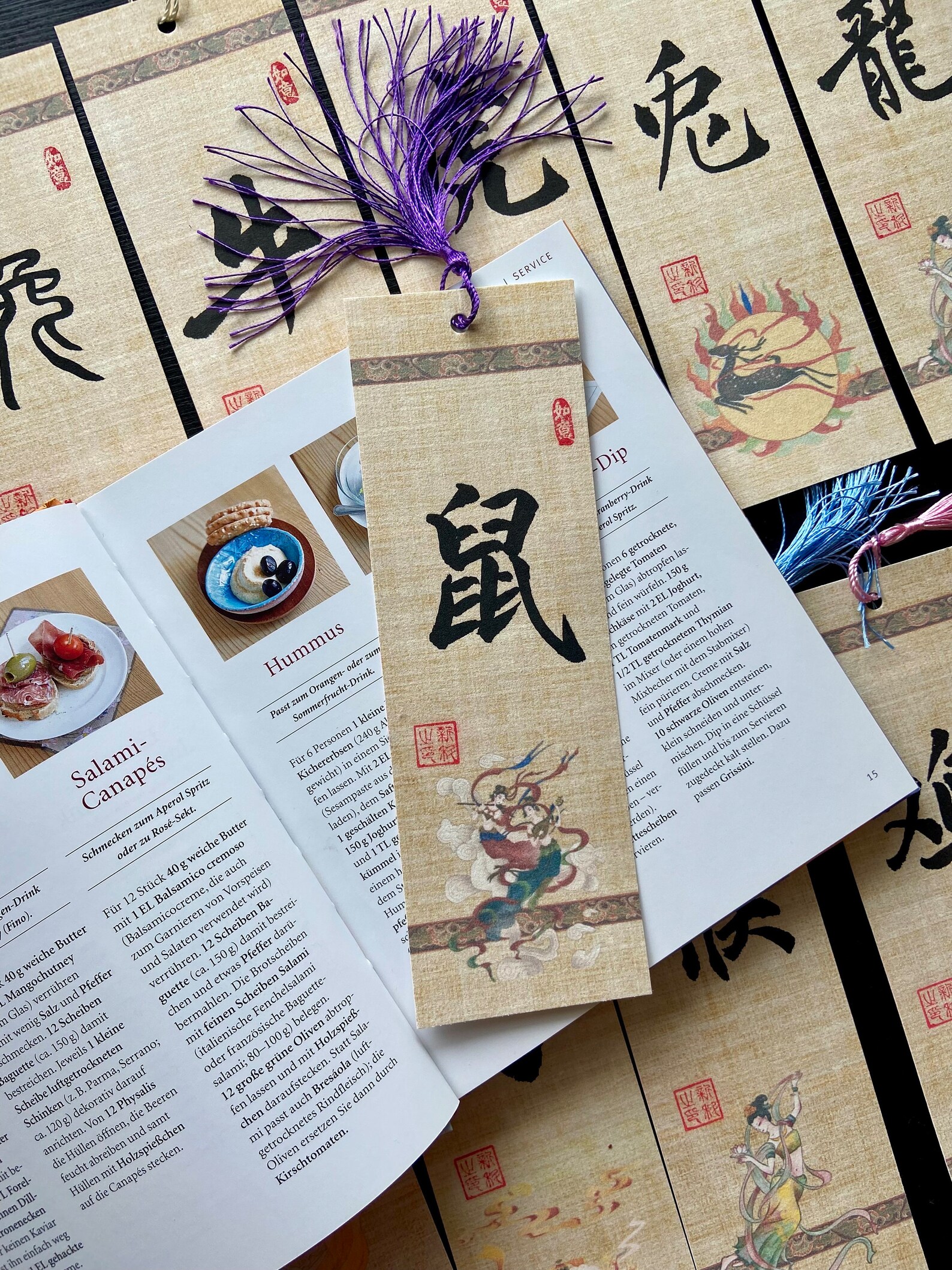 Personalized Handwritten Calligraphy Chinese Zodiac Bookmark - Etsy