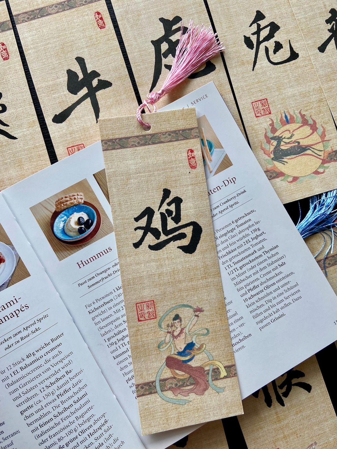 Personalized Handwritten Calligraphy Chinese Zodiac Bookmark - Etsy