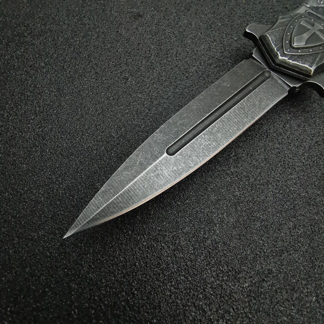 Knight Templar Folding Knife for Men – Tactical Pocket Knife, Medieval ...