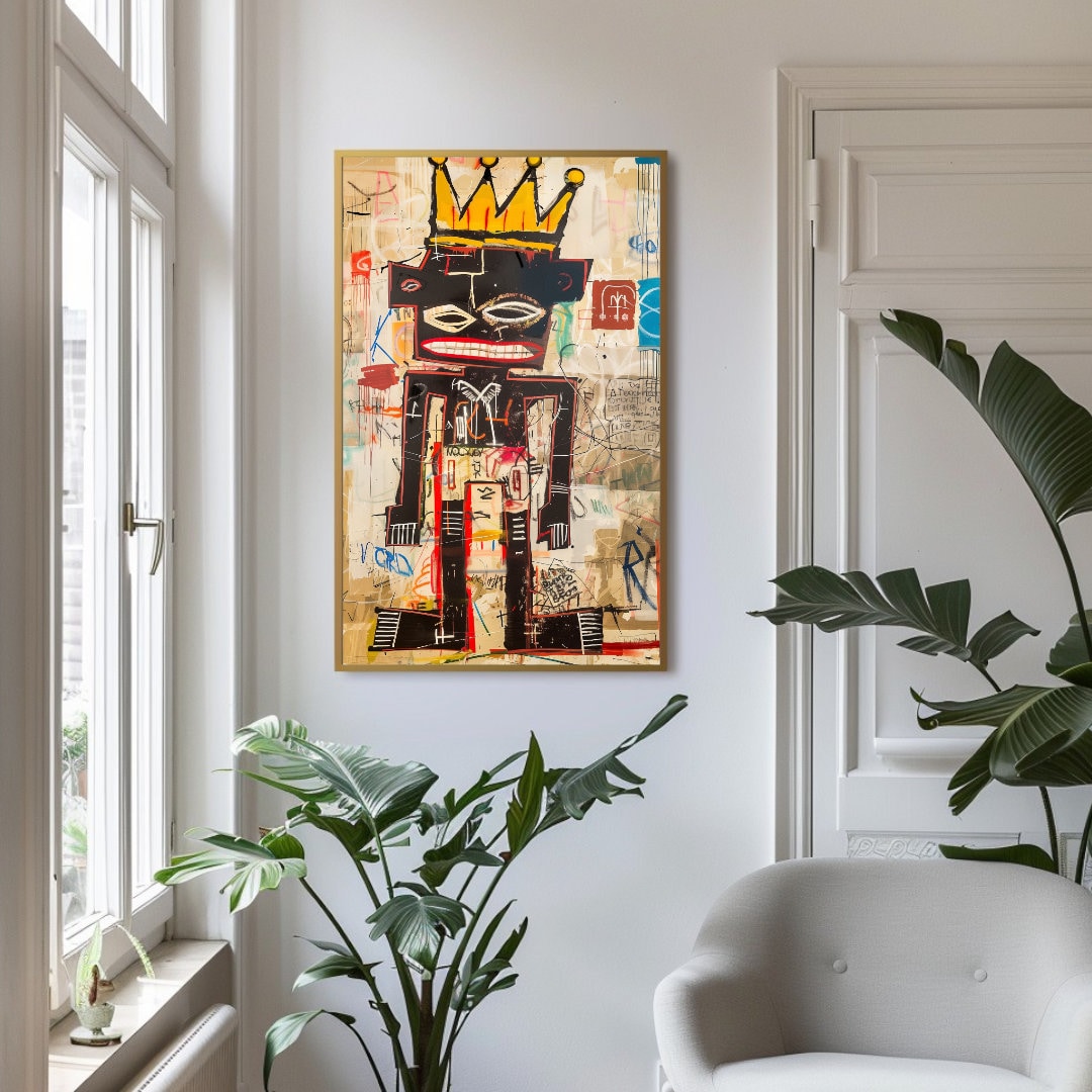 Basquiat Print Street Art Style Posters. Wall Art / Poster Basquiat ...