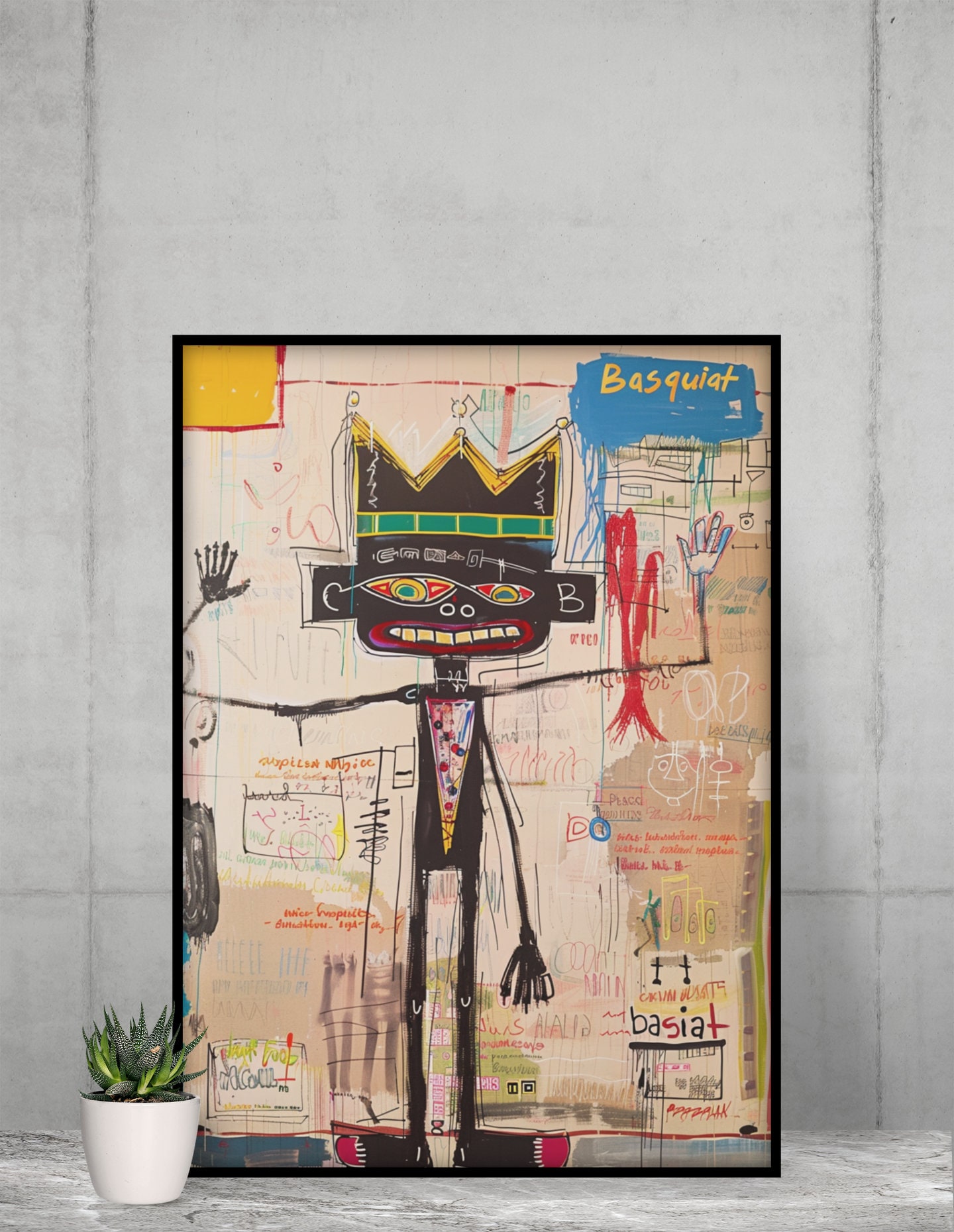 Basquiat Print Street Art Style Posters. Wall Art / Poster Basquiat ...