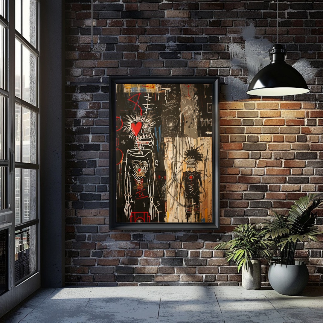 Basquiat Print Street Art Style Posters. Wall Art / Poster Basquiat ...