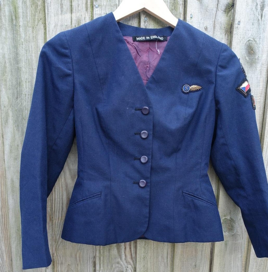 Vintage 1960s BOAC Cabin Crew STEWARDESS Uniform Jacket by Norman ...