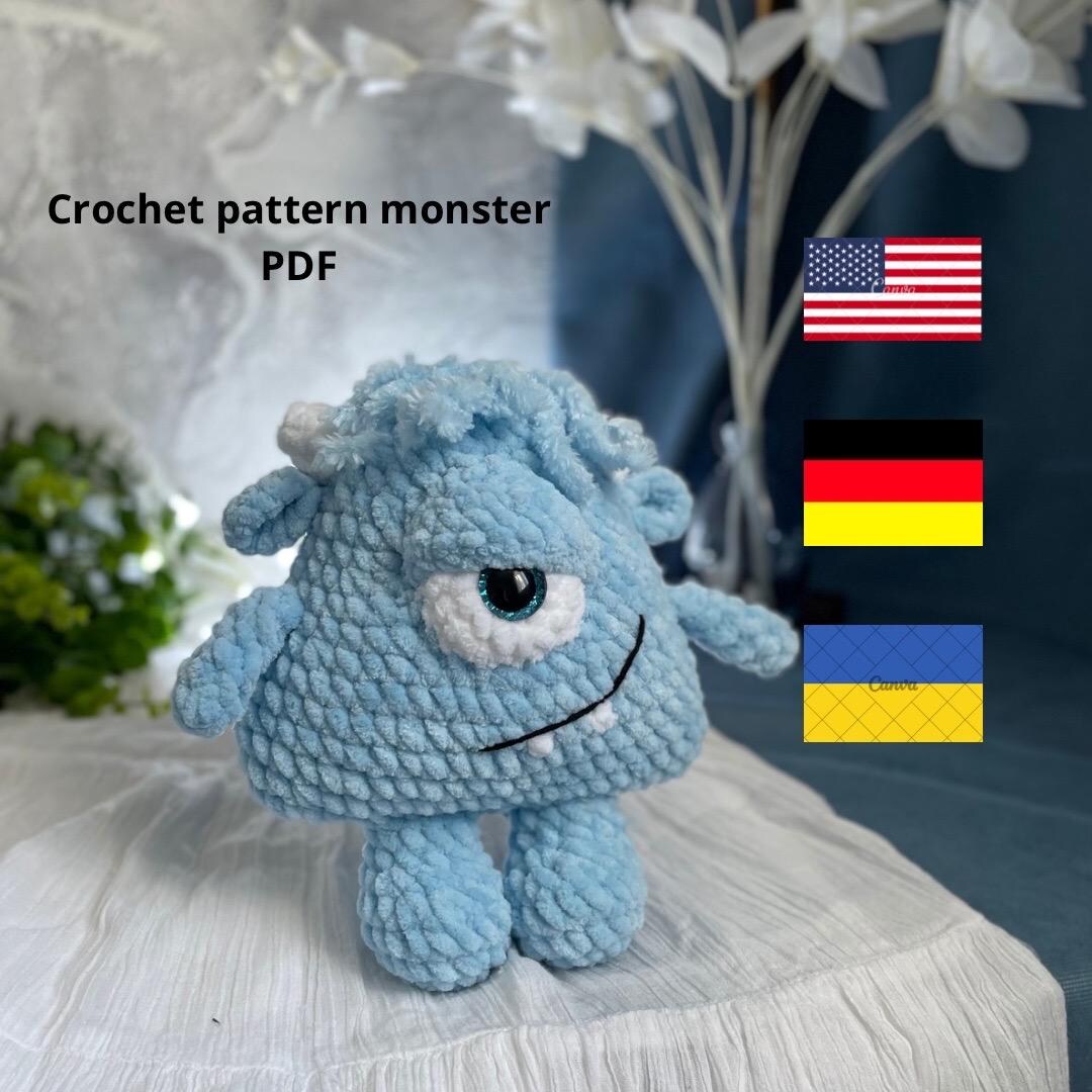Monster Crochet Pattern Plushies Amigurumi - Etsy