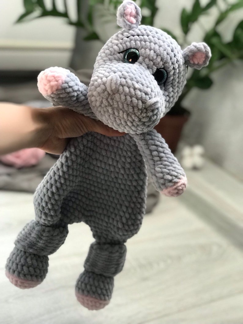 Hippo Comforter Crochet Pattern Plushies Amigurumi - Etsy