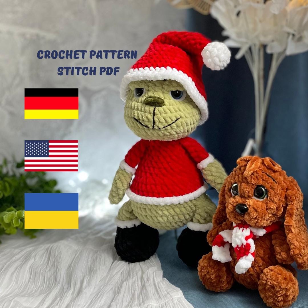 Grinch and Max Crochet Pattern 2 in 1 Plushies Amigurumi - Etsy