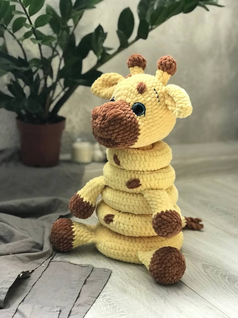 Pyramid Giraffe Crochet Pattern Plushies Amigurumi - Etsy