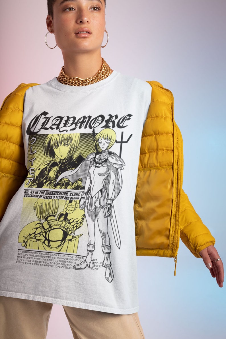 Unisex Claymore Anime T-shirt, Clare, Miria Manga Waifu Shirt - Etsy