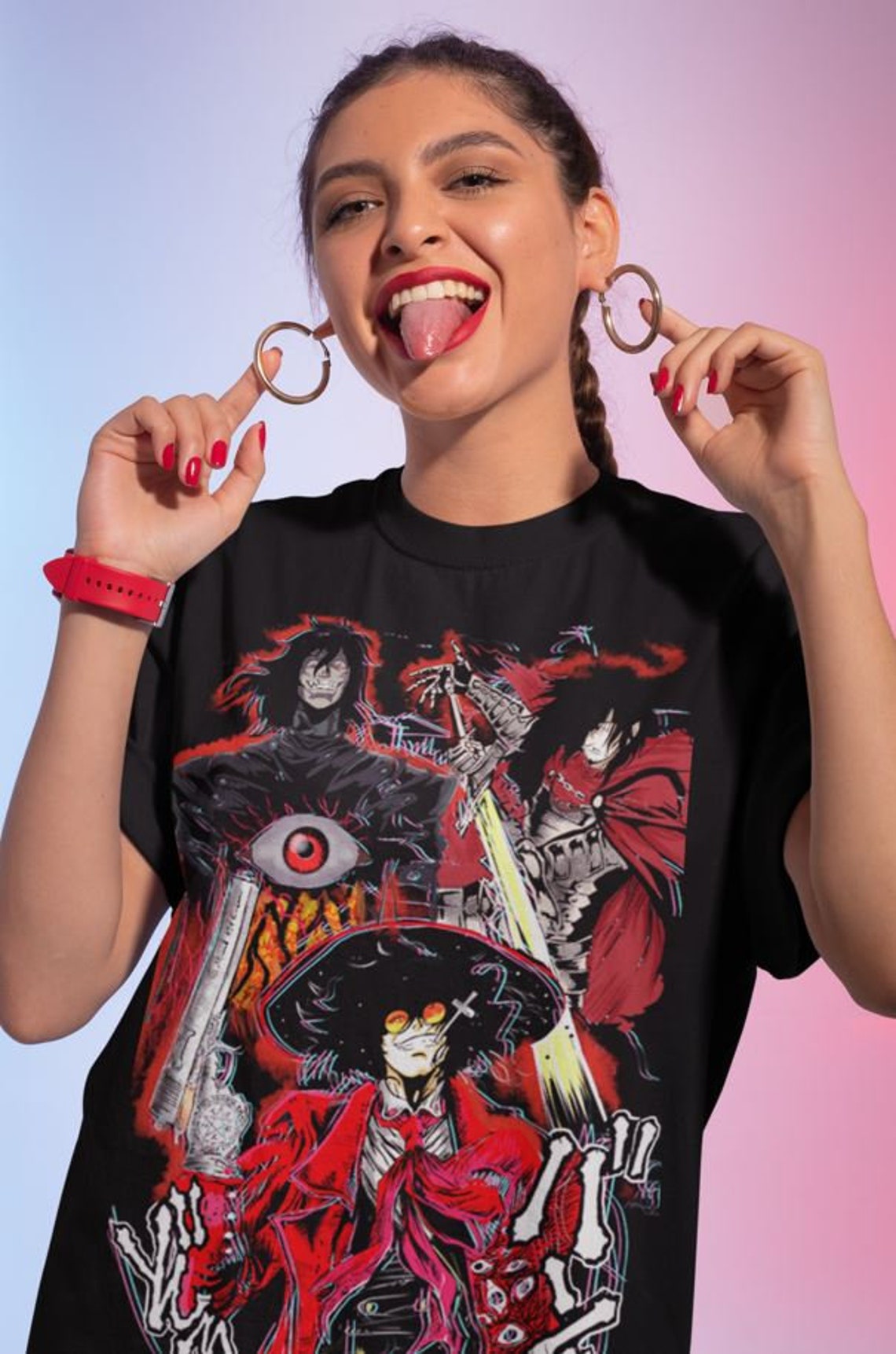 Ultimate Vampire Shirt, Vampire Hoodie, Anime Hellsing Shirt, Alucard ...