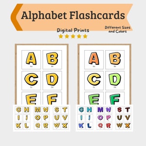 Alphabet Flashcards, Educational Cards, A-Z Cards, ABC, Alphabet ...