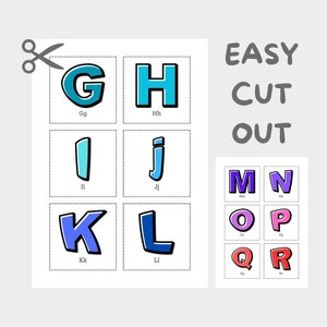 Alphabet Flashcards, Educational Cards, A-Z Cards, ABC, Alphabet ...