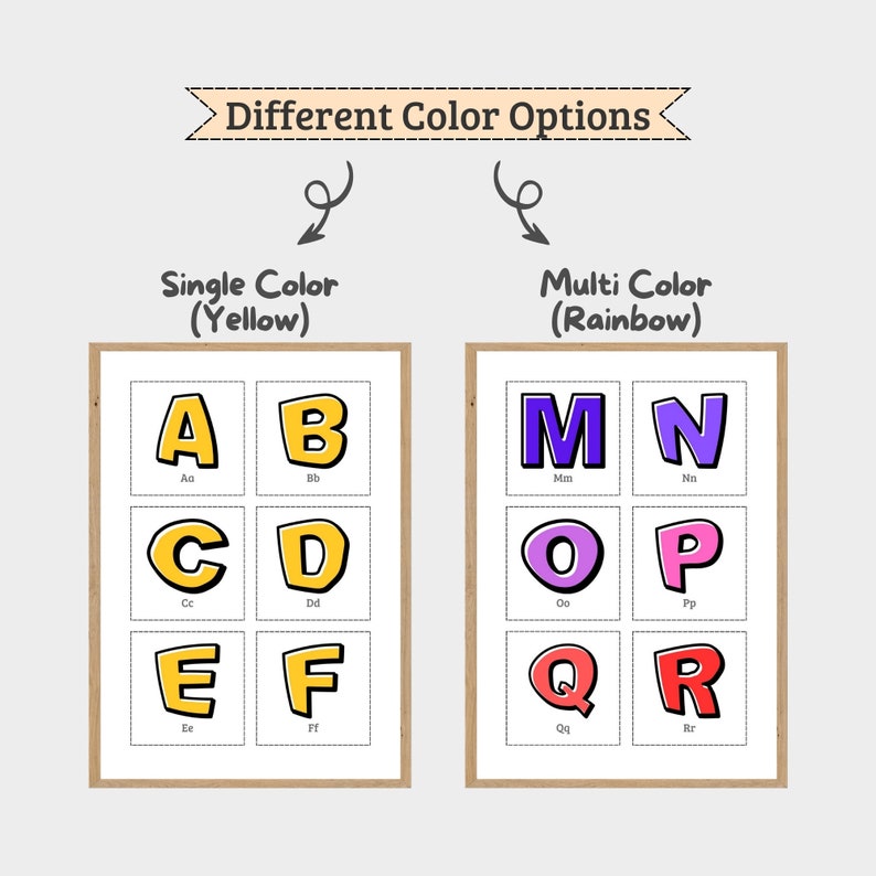 Alphabet Flashcards, Educational Cards, A-Z Cards, ABC, Alphabet ...