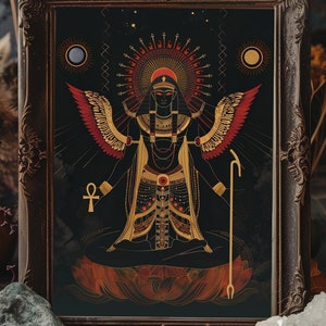 Tantric Set, God Print, Seth, Sutekh, Egyptian Deity, Occult Poster ...