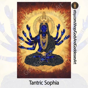 Sophia Goddess Art Print, Divine Wisdom, Spiritual Gnostic Art - Etsy