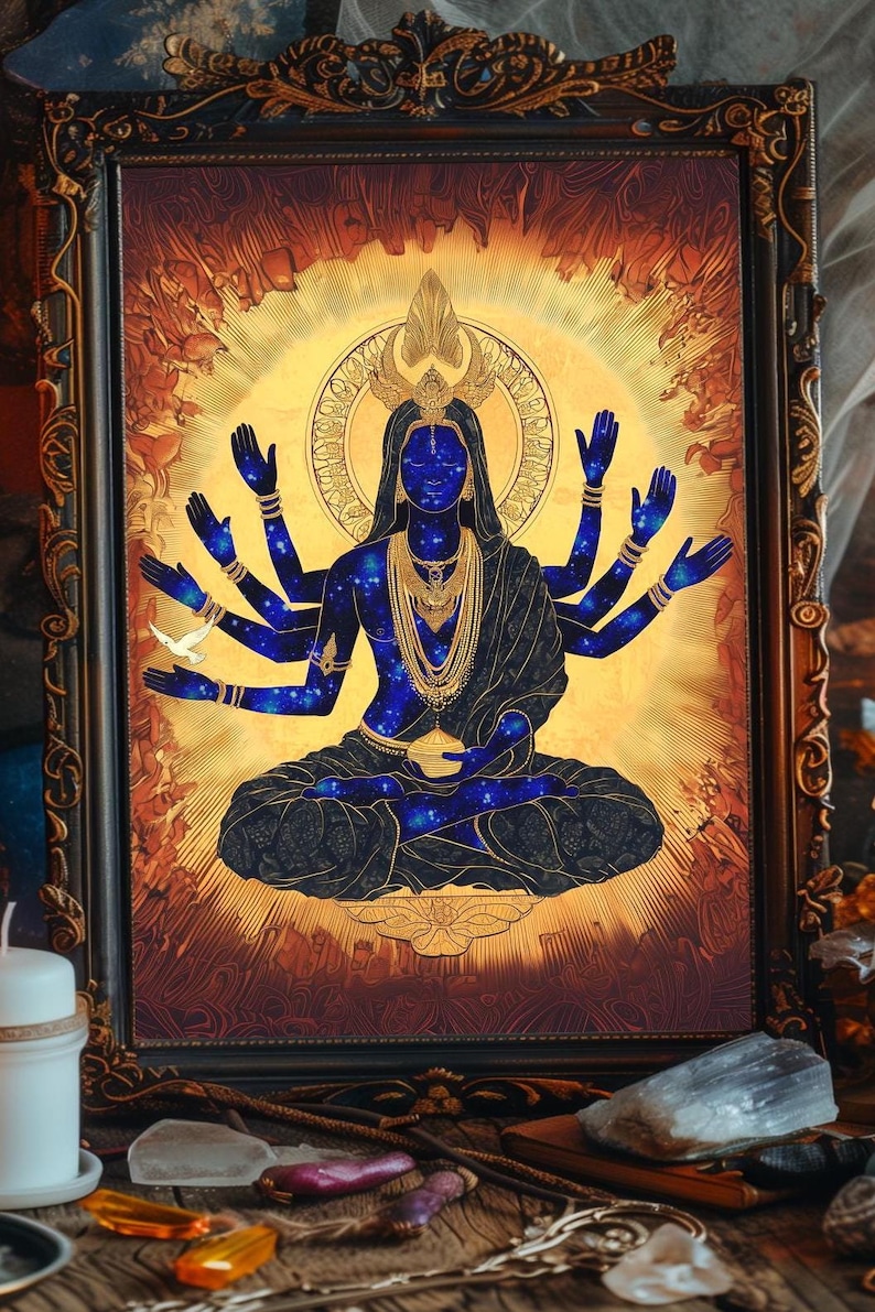 Tantric Sophia, Gnostic Art Print, Goddess, Poster, Christian Art ...