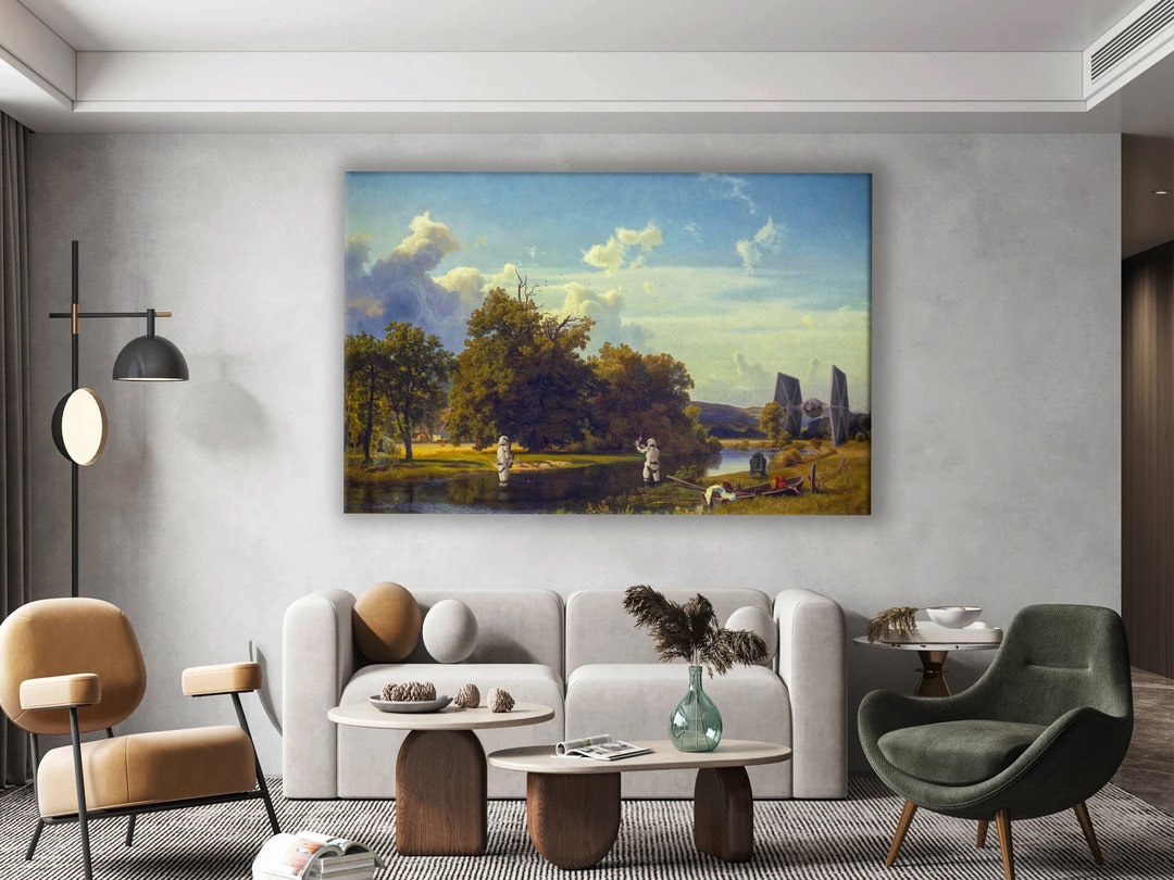 Cool Fine Art Stormtrooper Landscape Star War Canvas Eye Catcher ...