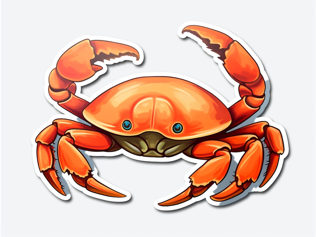 Colorful Crab Cutout PNG - Etsy