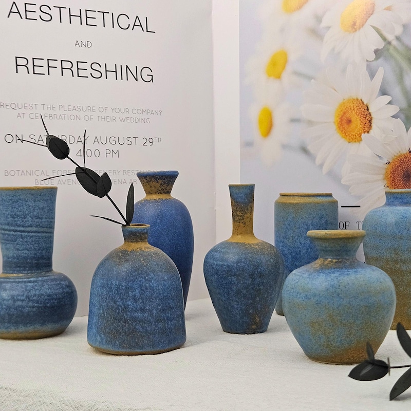 Handmade Small Set Vases - Etsy UK