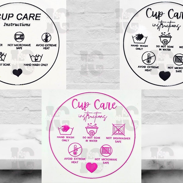 Uvdtf Cup Care Stickers - Etsy