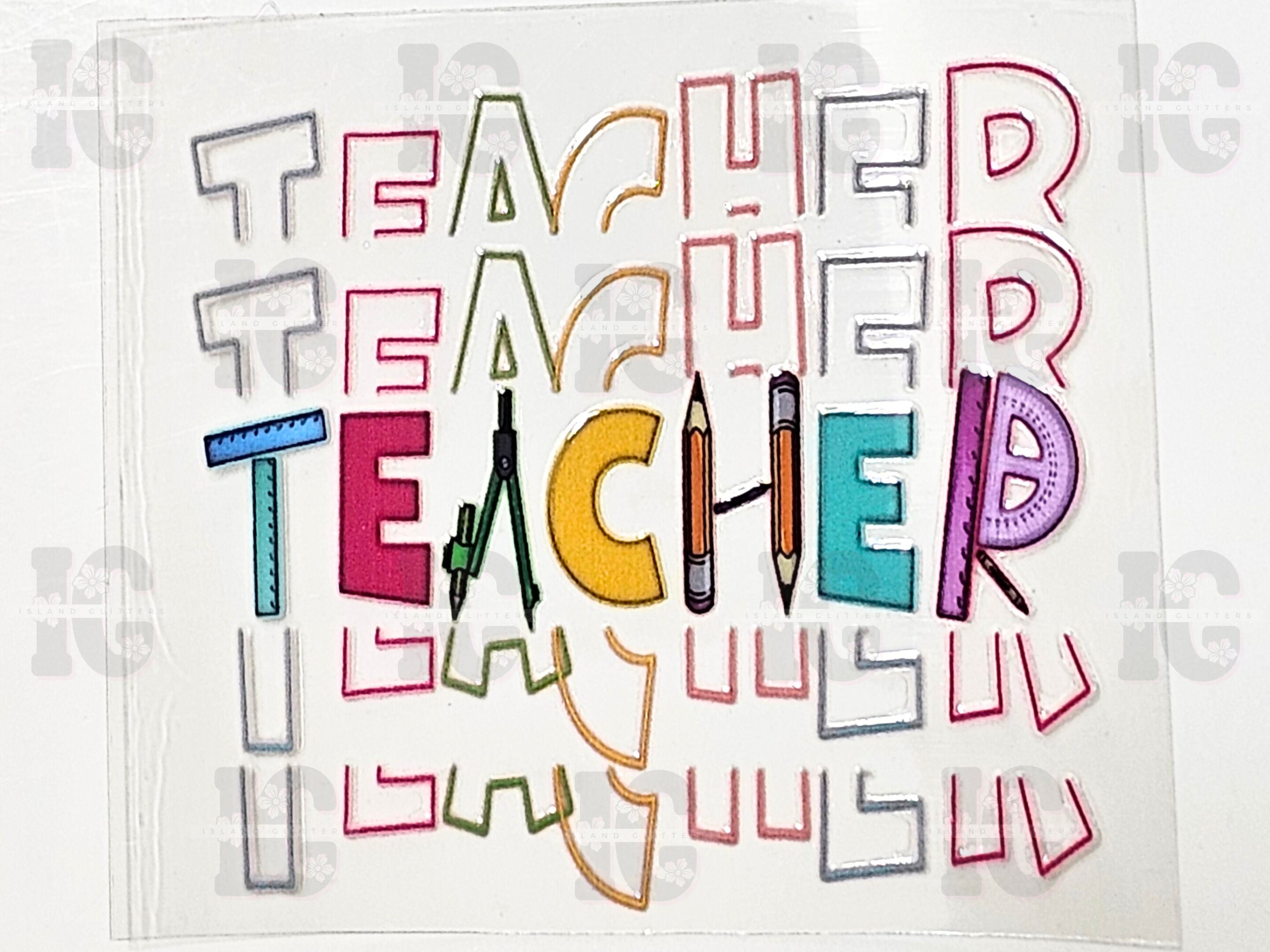 TEACHER Decal Stickers 2 Teacher Decals Teacher Stickers Coffee Teacher ...