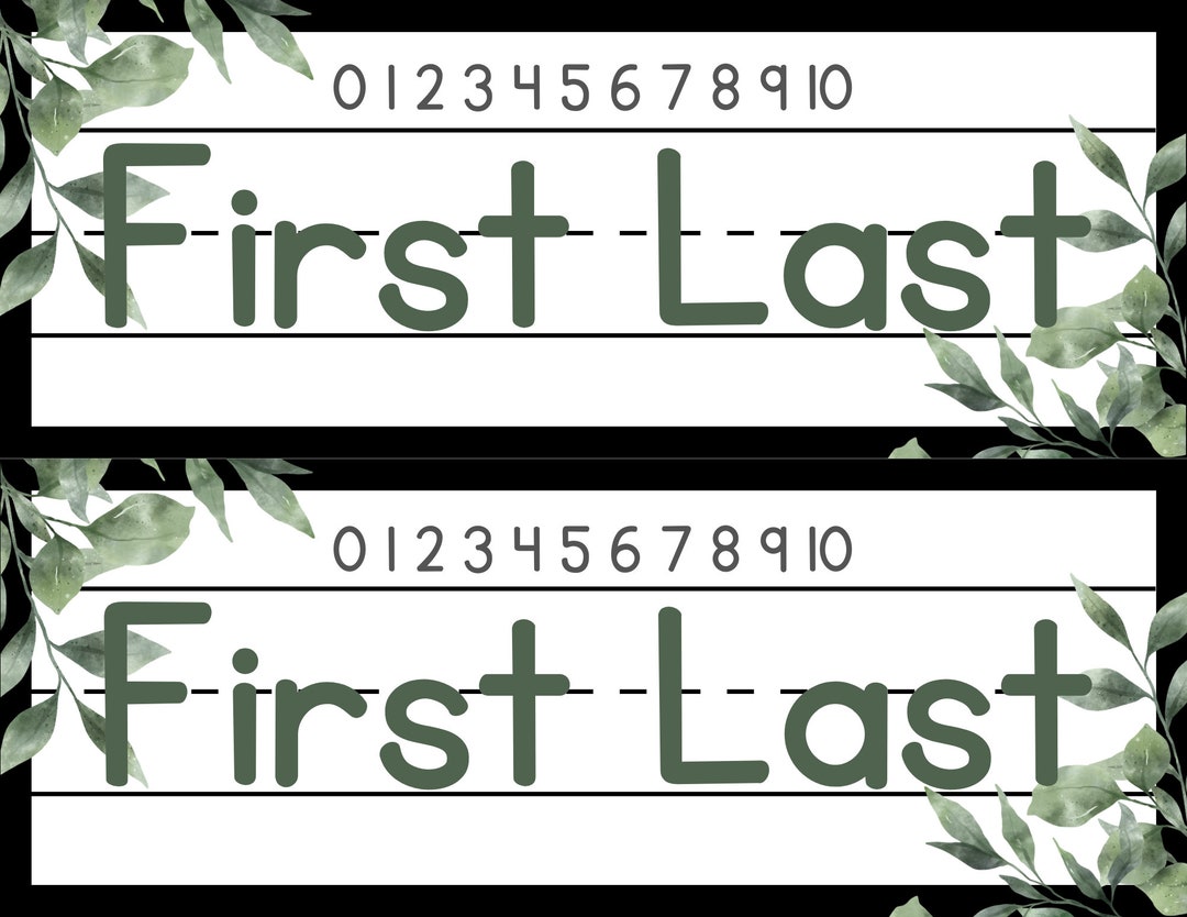 Farmhouse Themed Name Plates - Etsy