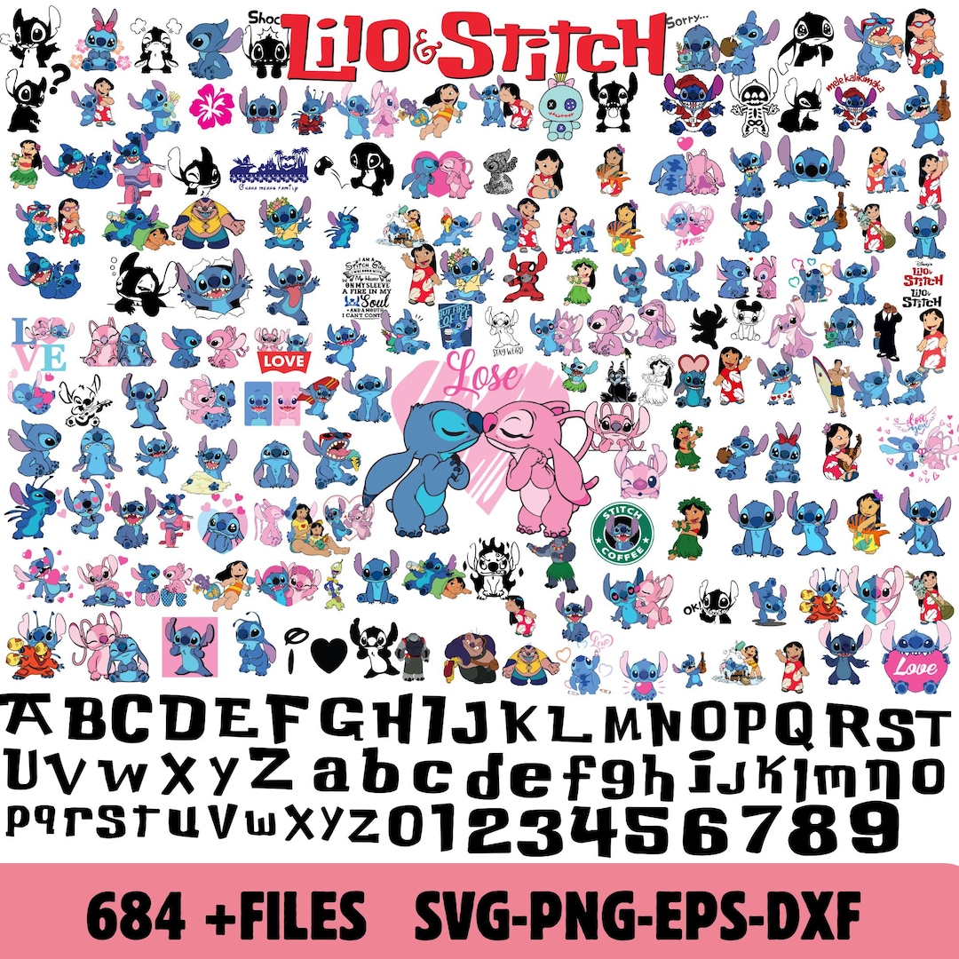 Lilo and Stitch SVG Bundle: Cricut & Silhouette Cut Files (digital ...