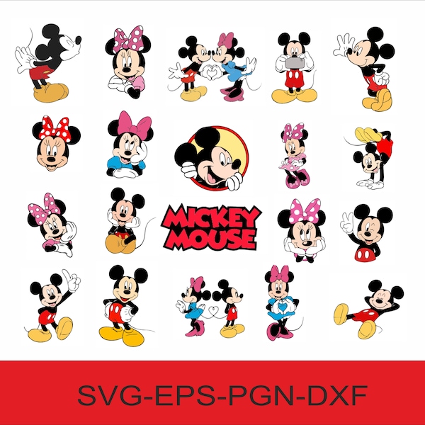 Mickey Mouse Svg - Etsy