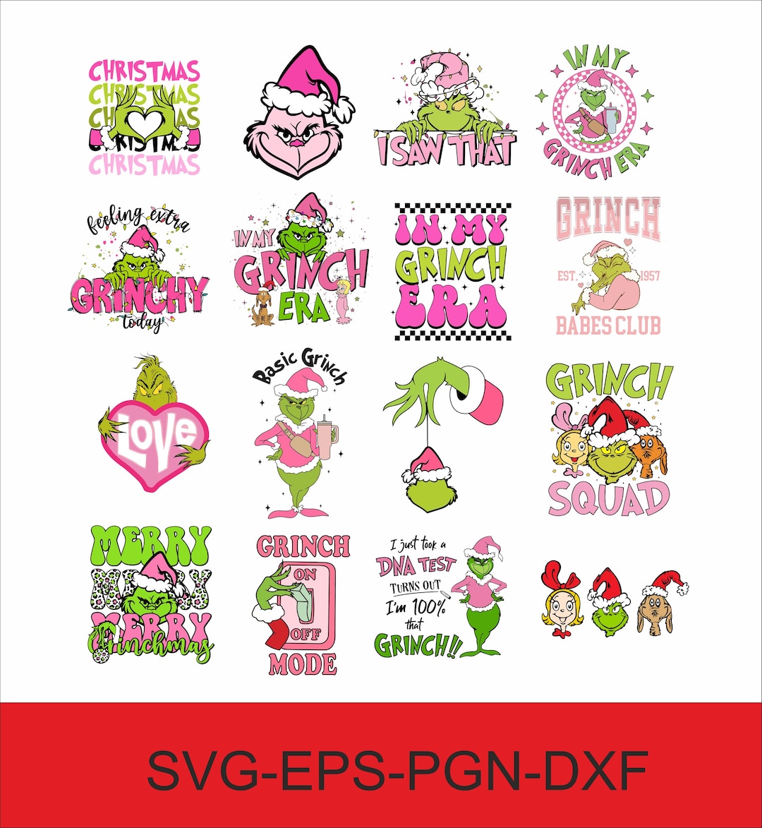 Grinch Christmas Svg, Christmas Svg Bundle, the Grinch Svg Bundle ...
