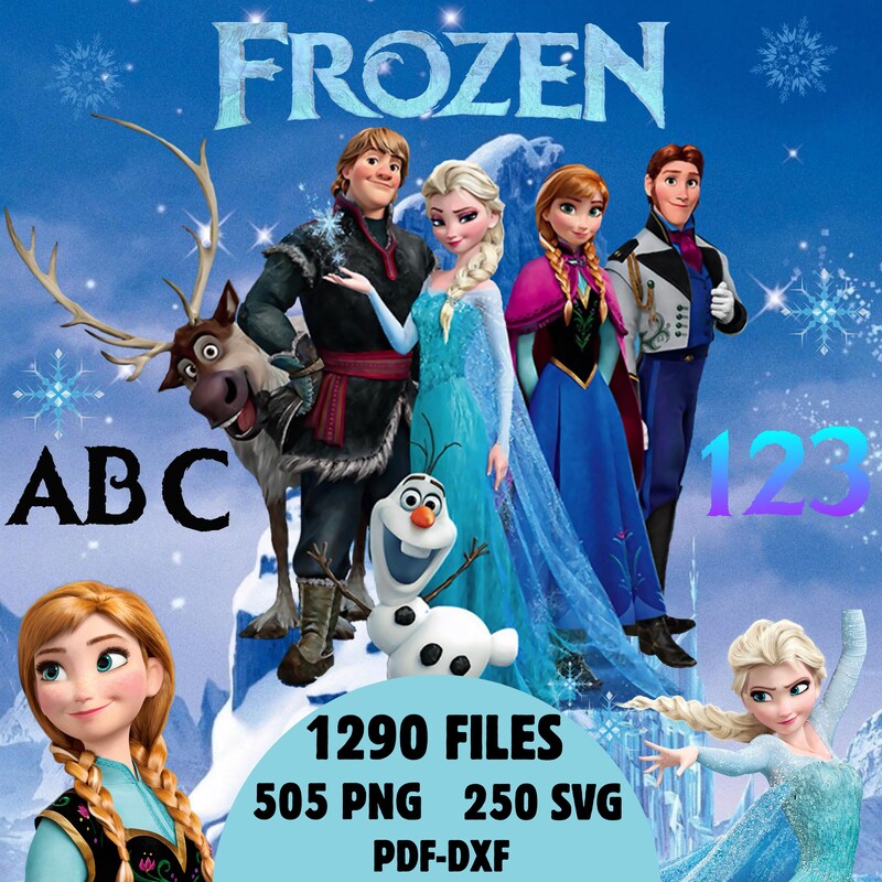 Frozen Alphabet - Etsy