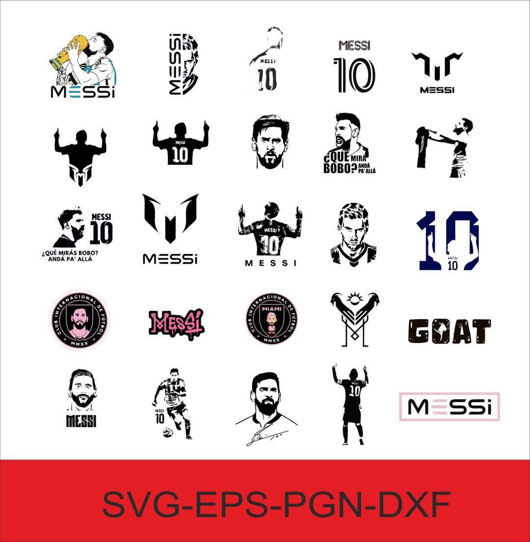 Instant Download... Lionel Messi Bundle , Messi Silhouette, Messi ...