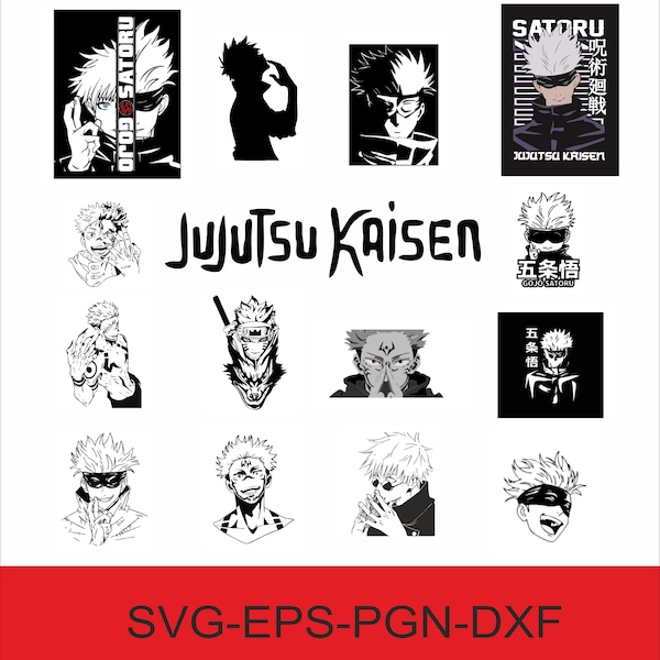 Jujutsu Kaisen Sticker Svg - Etsy