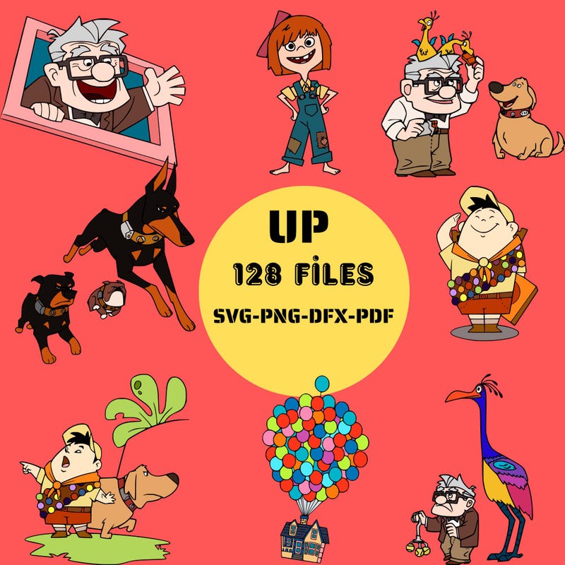 Up Movie Clipart - Etsy