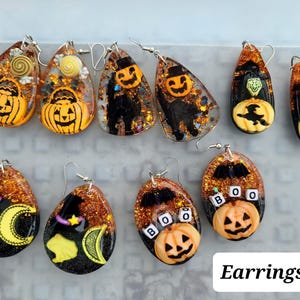 RESIN EARRINGS - Etsy