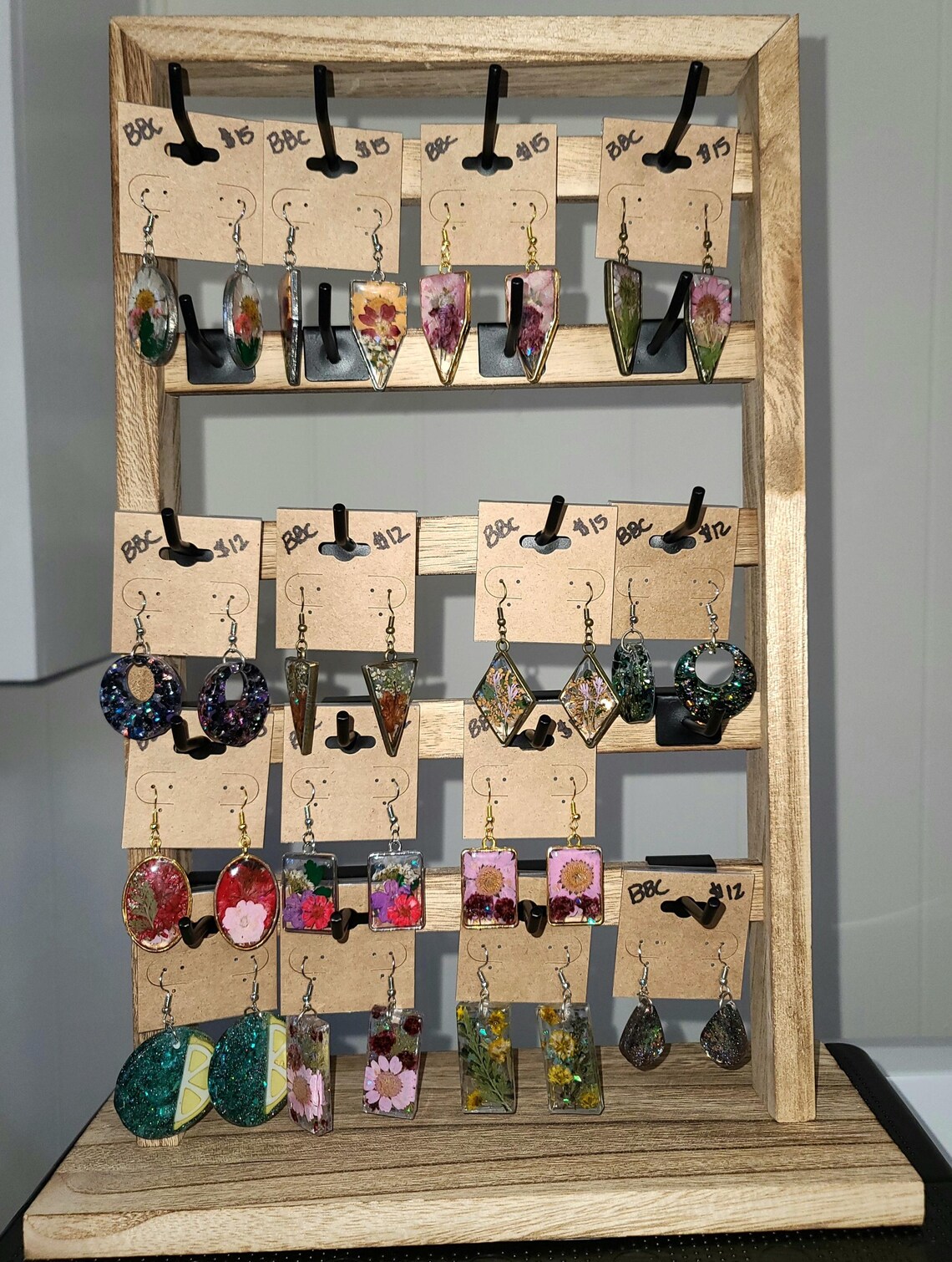 RESIN EARRINGS - Etsy