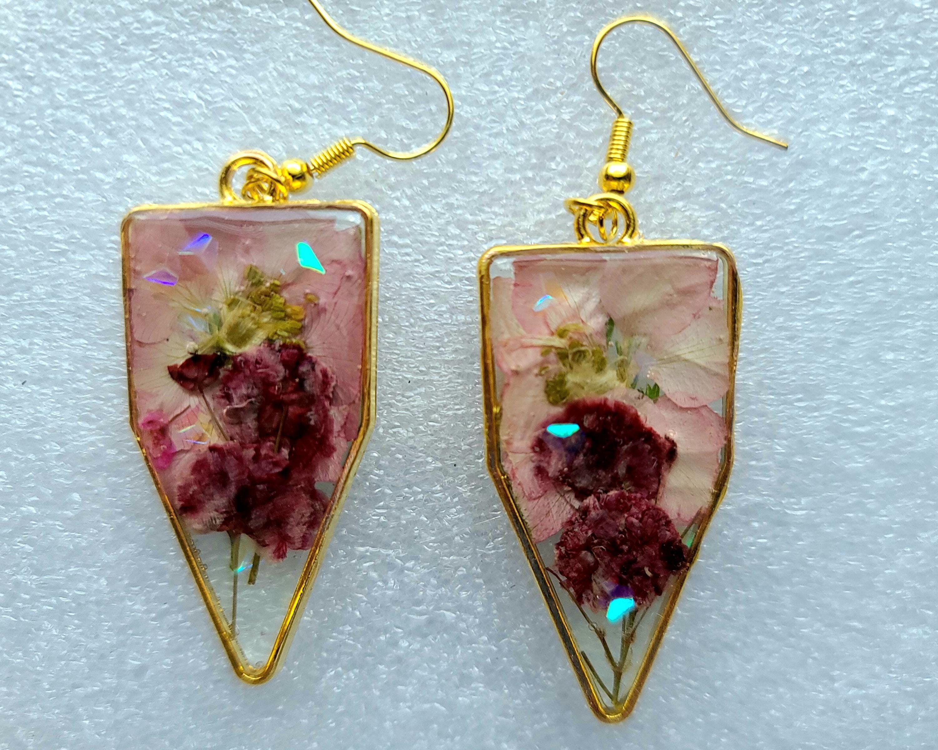 RESIN EARRINGS - Etsy