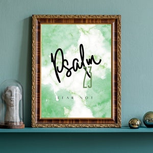 Psalm 23 Digital Art Download|christian Decor Wall Art|printable Wall ...