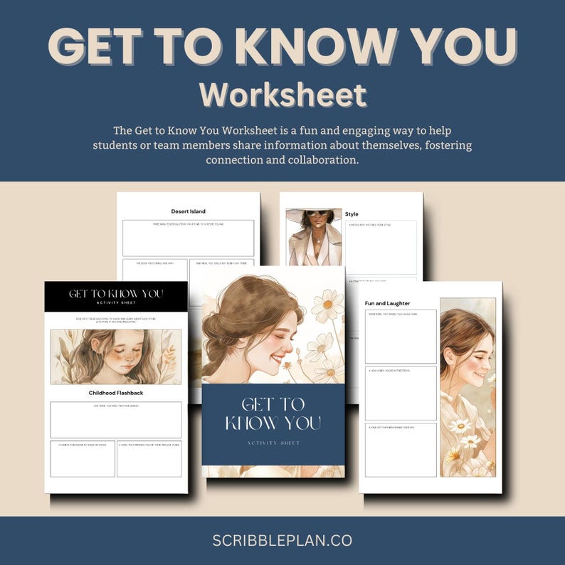 Get to Know You Activity Sheet - Fun Questions for Kids & Adults ...