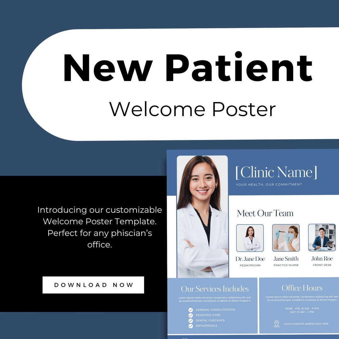 Chiropractic Office Posters | Chiropractic Office Patient Welcome ...