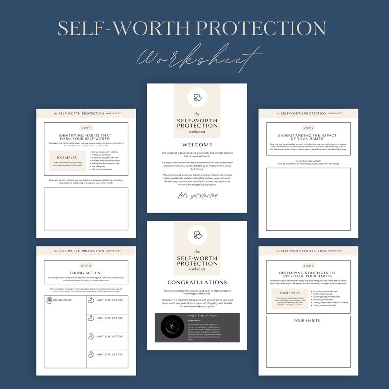 Empower Your Self-worth With Our Printable Protection Worksheet Boost ...