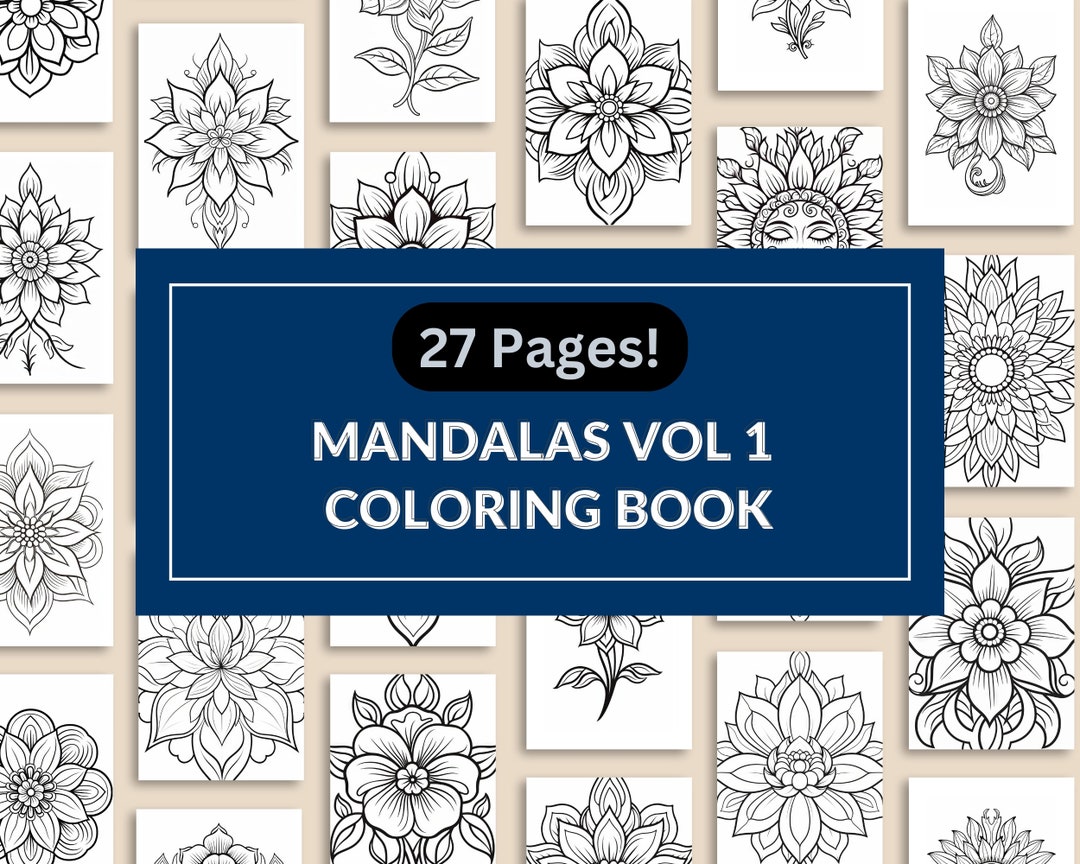 Mandalas Coloring Book Vol 1: Stress Relief & Creativity for Adults ...